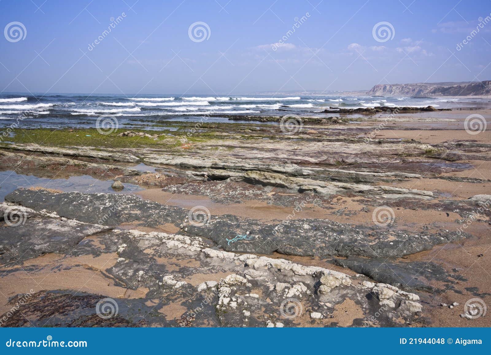 Rocks beach stock photo. Image of portugal, ocean, paradise - 21944048