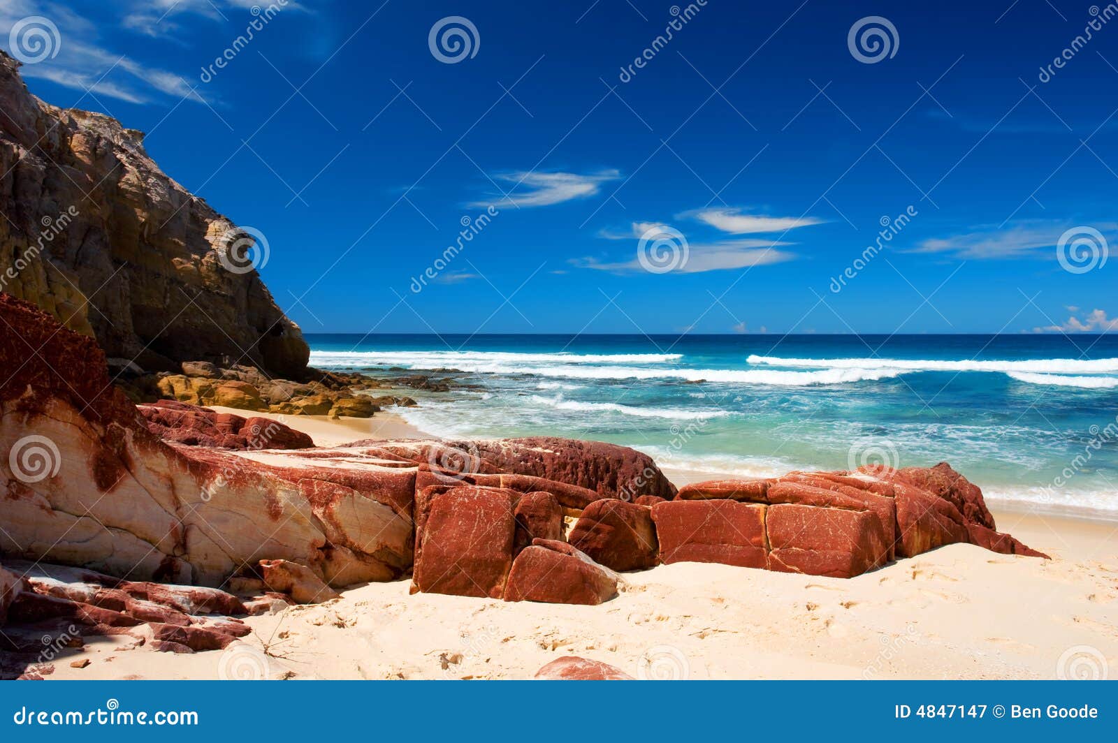 Rocks on Beach stock image. Image of alone, unspoilt, travel - 4847147
