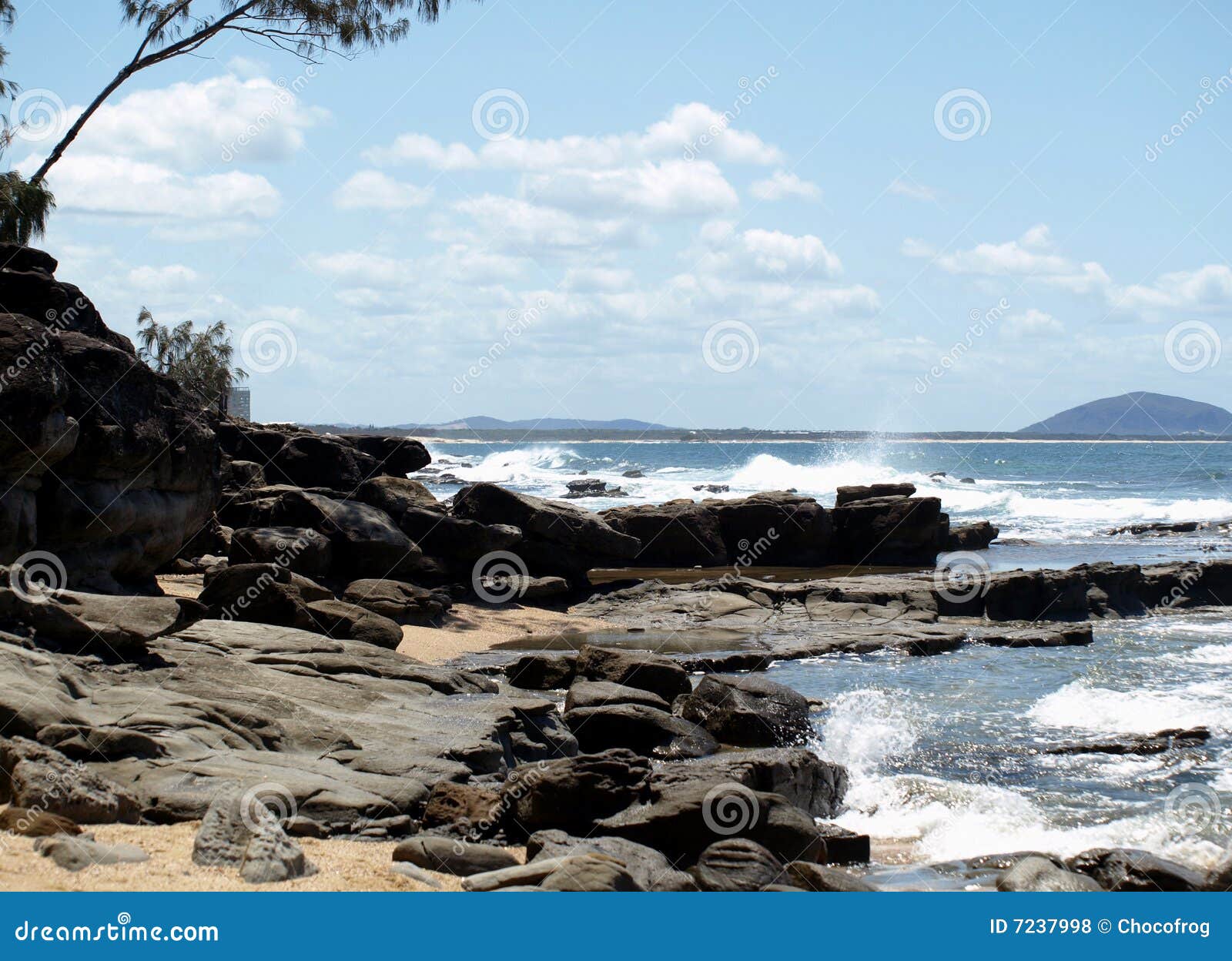 Rocks at the Beach stock photo. Image of splashing, splash - 7237998