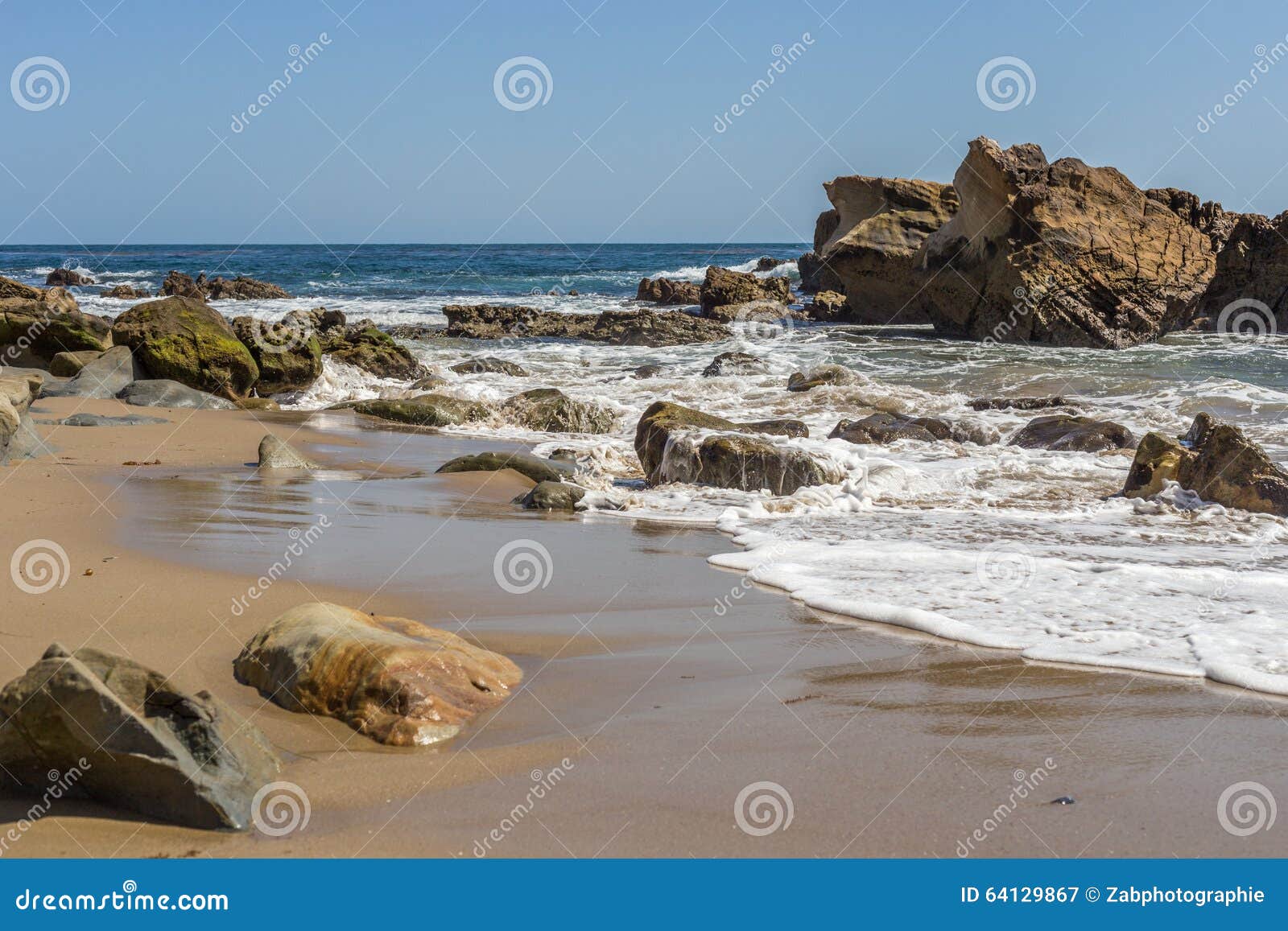 Rocks on the Beach stock image. Image of beach, california - 64129867