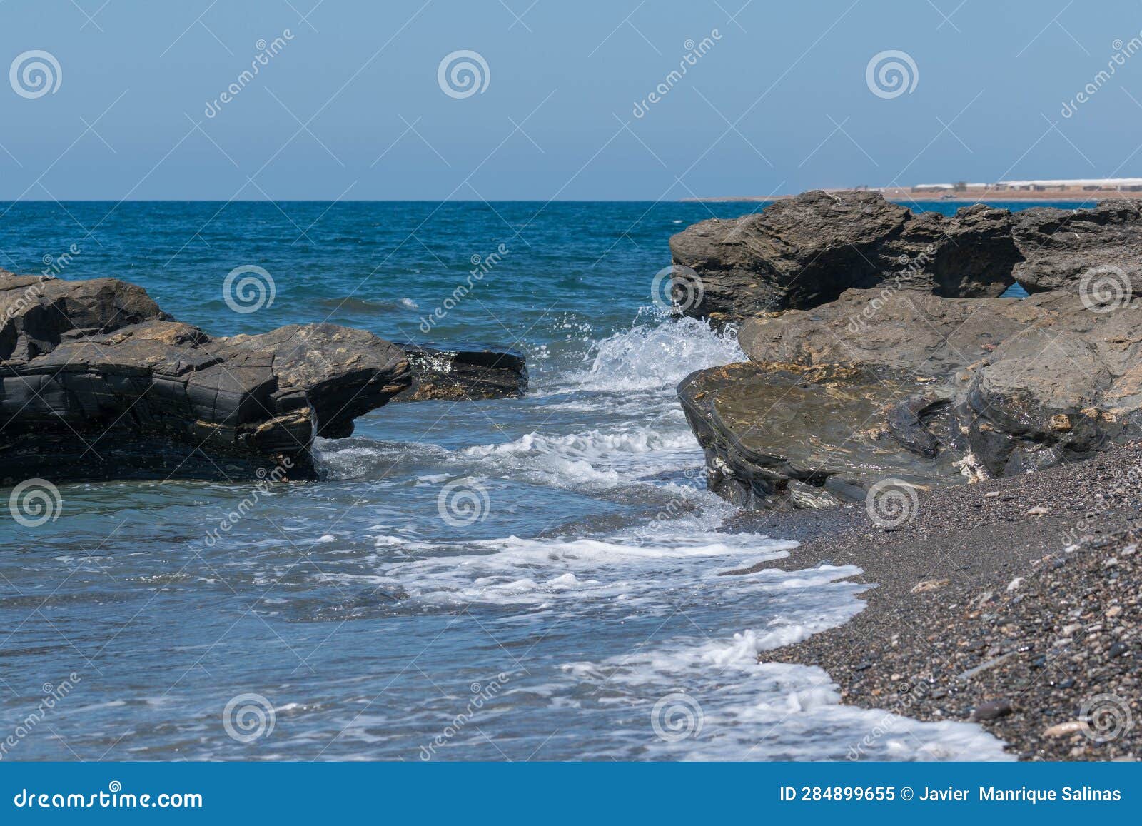 Rocks on a Beach of the Mediterranean Sea Stock Image - Image of europe ...