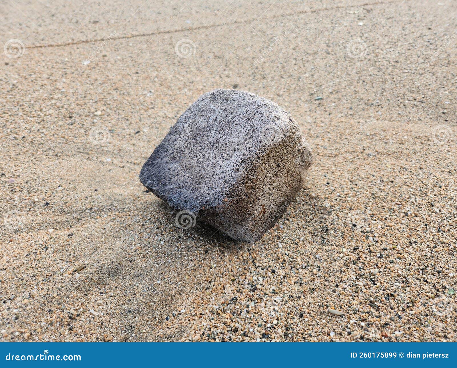 Rocks on the Beach Sand in the Afternoon Stock Image - Image of geology ...