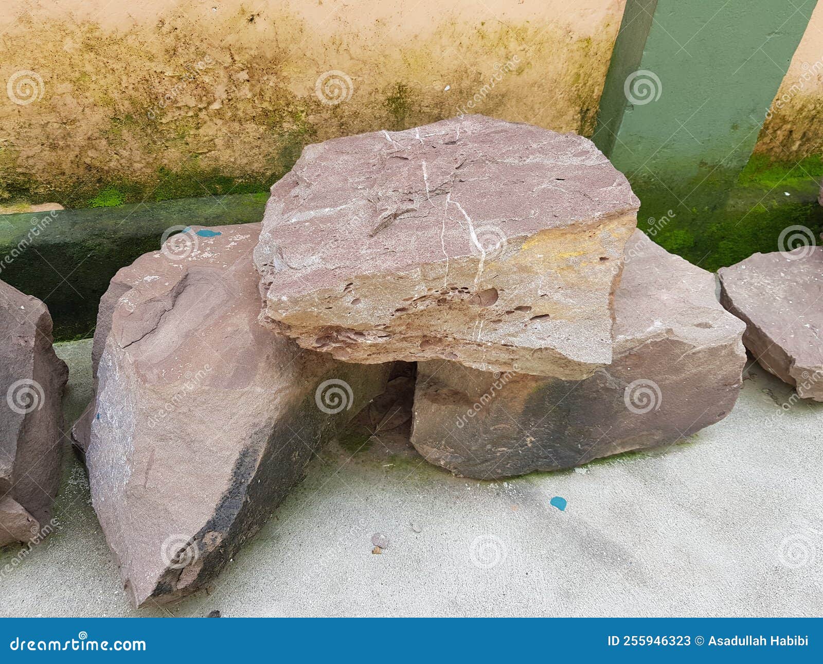 Rocks & X28; Big Stone Safety Barriers& X29; Stock Image - Image of ...