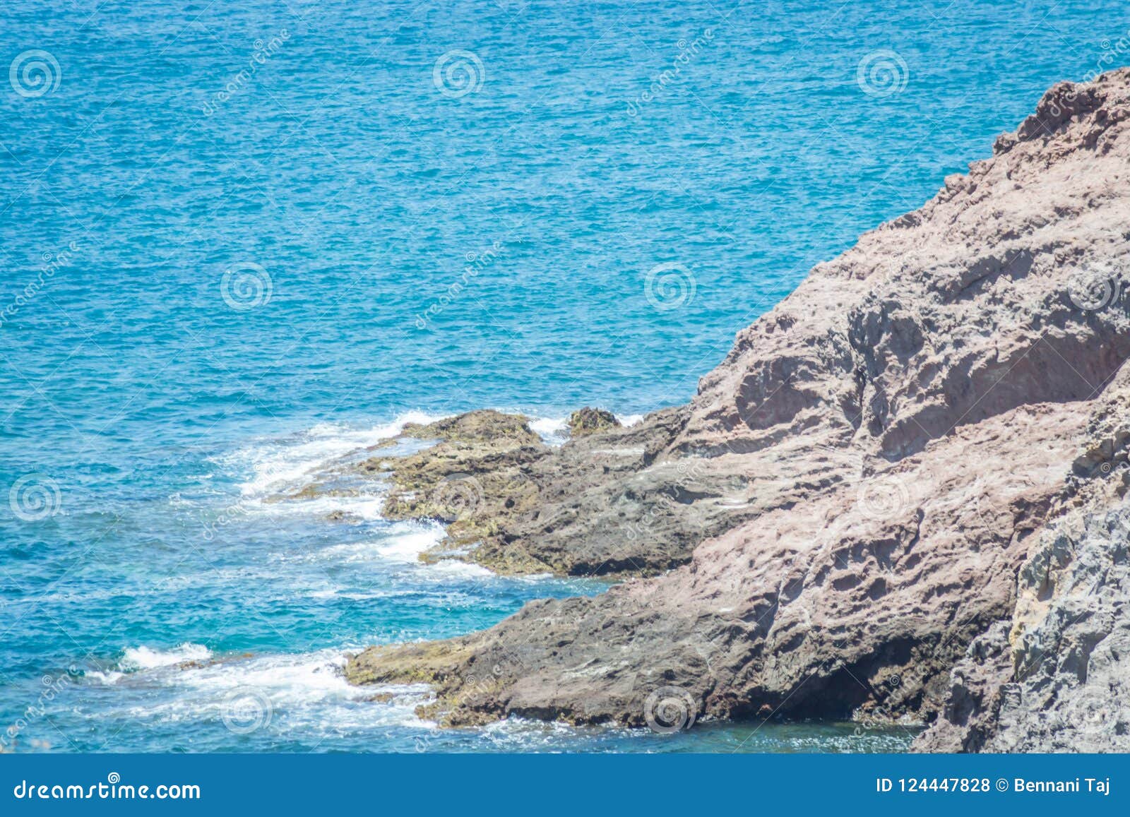 Blue shore stock photo. Image of blue, summer, waves - 124447828