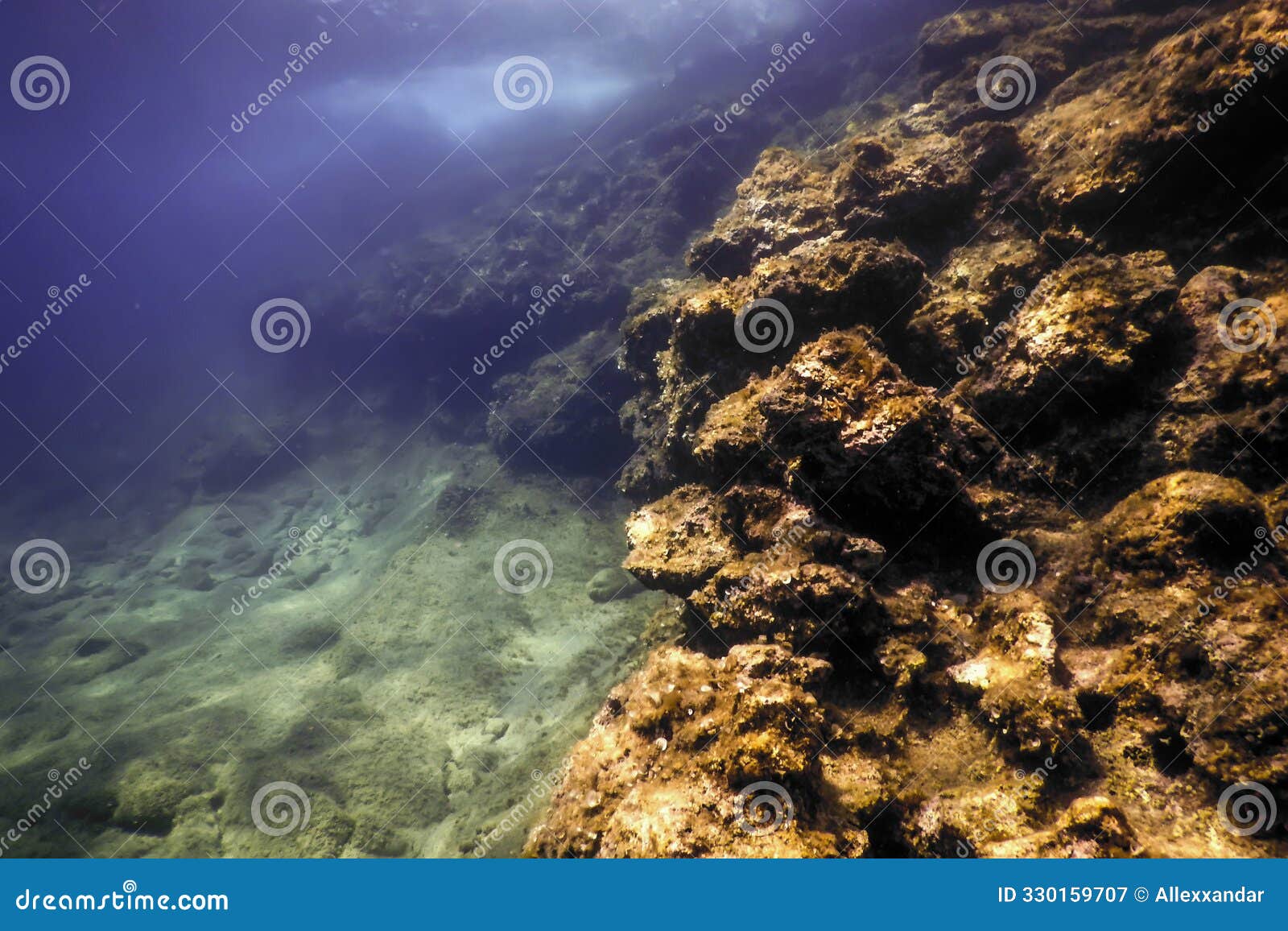 Rocks at Bottom of Ocean Floor Stock Image - Image of breathtaking ...