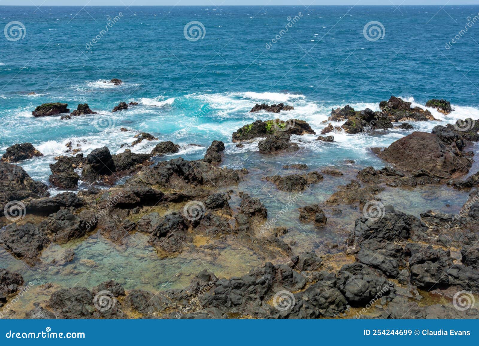 Rocks in the Breakers on the Coast Stock Image - Image of rocks, nature ...