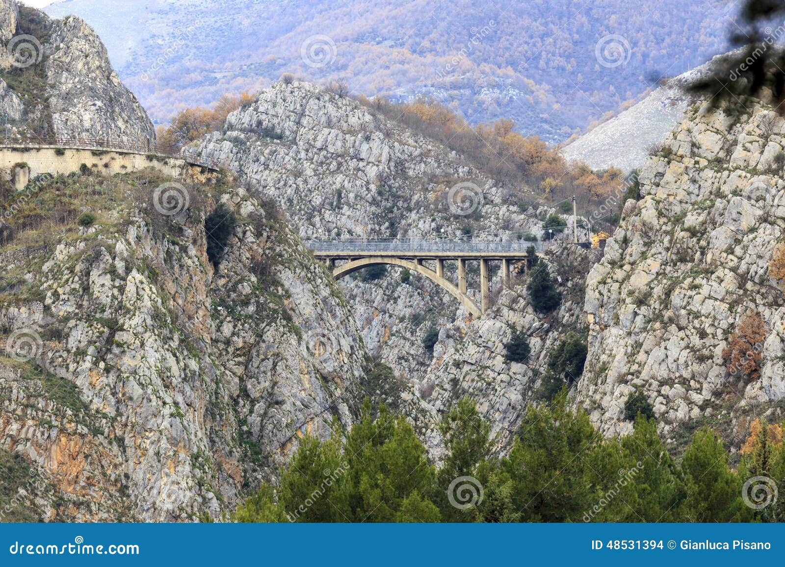 Rocks bridge stock photo. Image of bridge, italy, light - 48531394
