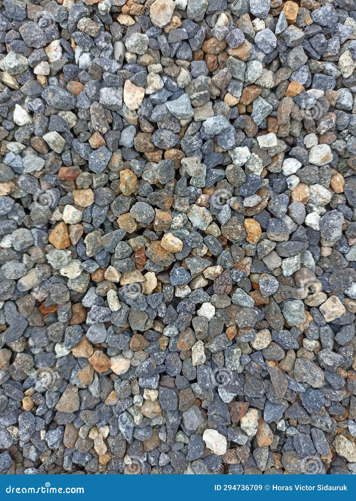 Rocks that is Broken Down by a Crushing Machine into Small Pebbles ...