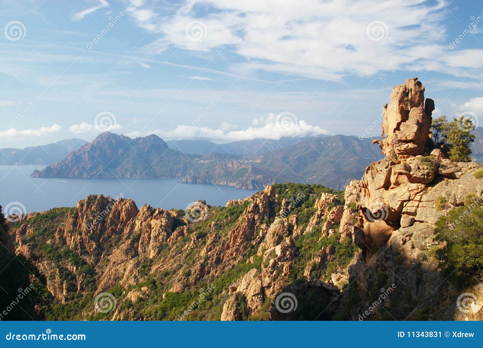 Rocks of Calanche De Piana in Corsica Stock Image - Image of beauty ...