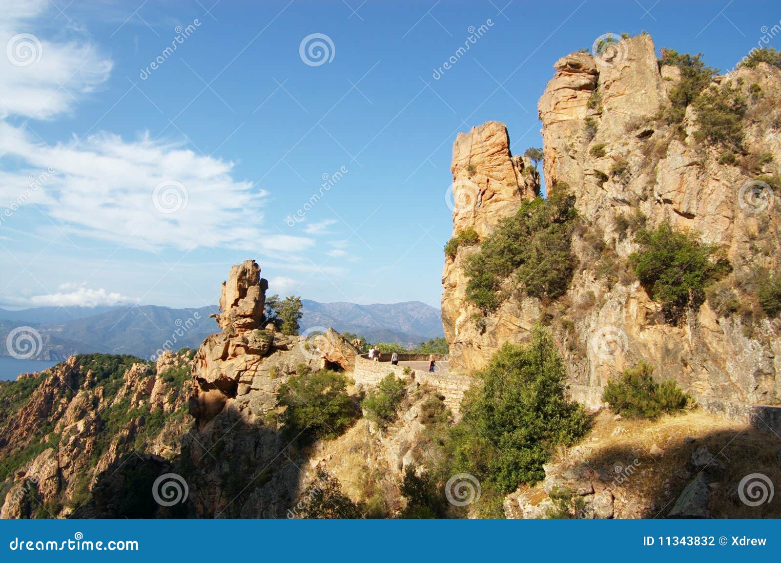 Rocks of Calanche De Piana in Corsica Stock Photo - Image of bight ...