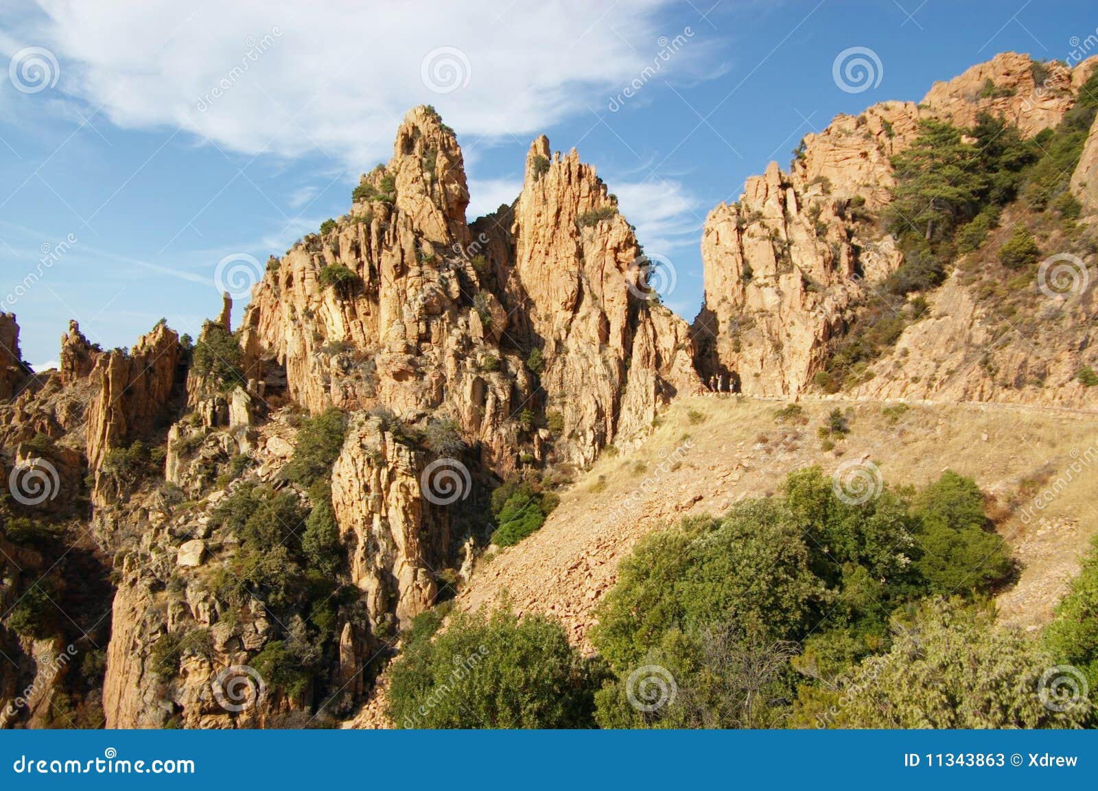 Rocks of Calanche De Piana in Corsica Stock Image - Image of cliffs ...