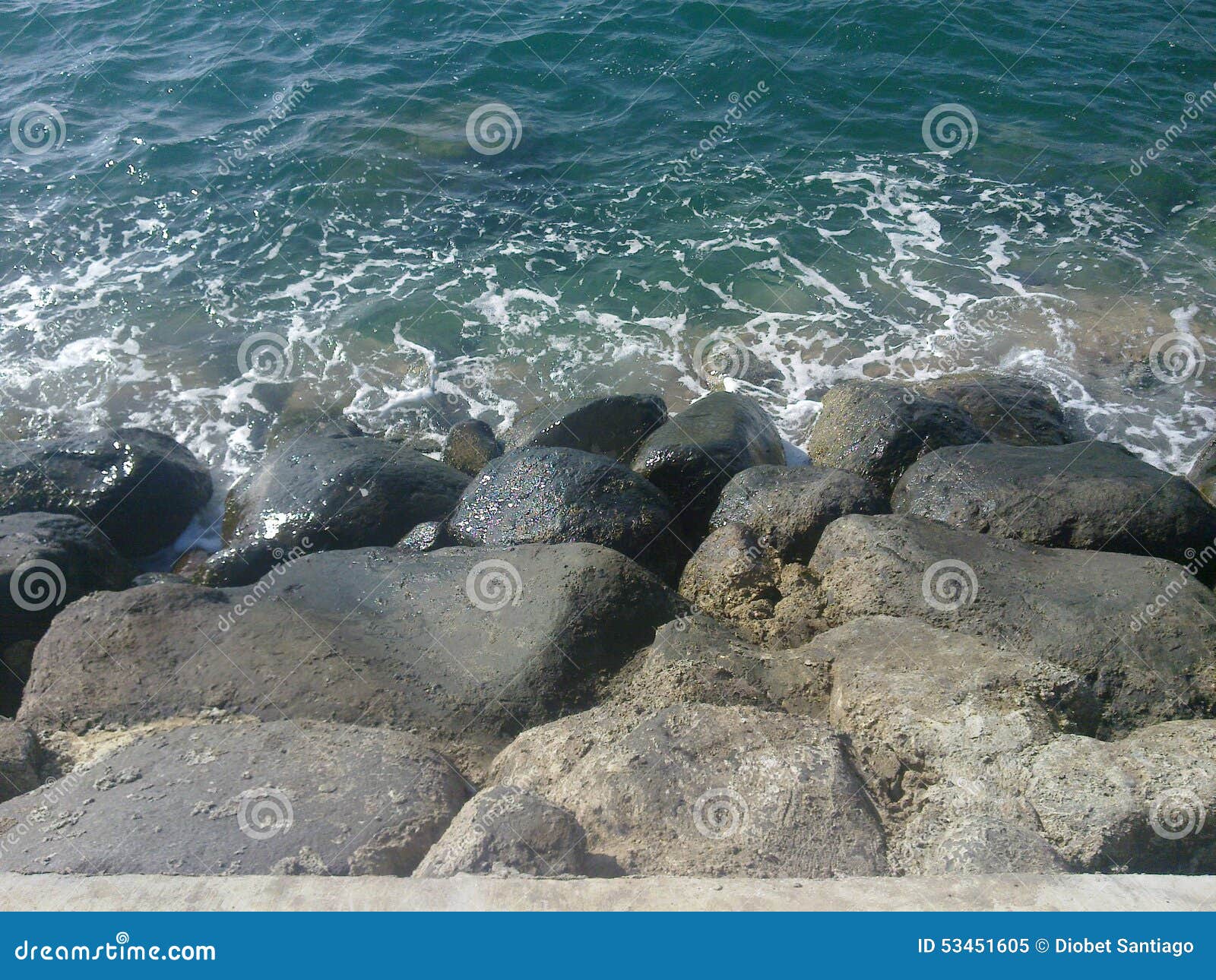 Rocks in clear water stock image. Image of focus, attractable - 53451605