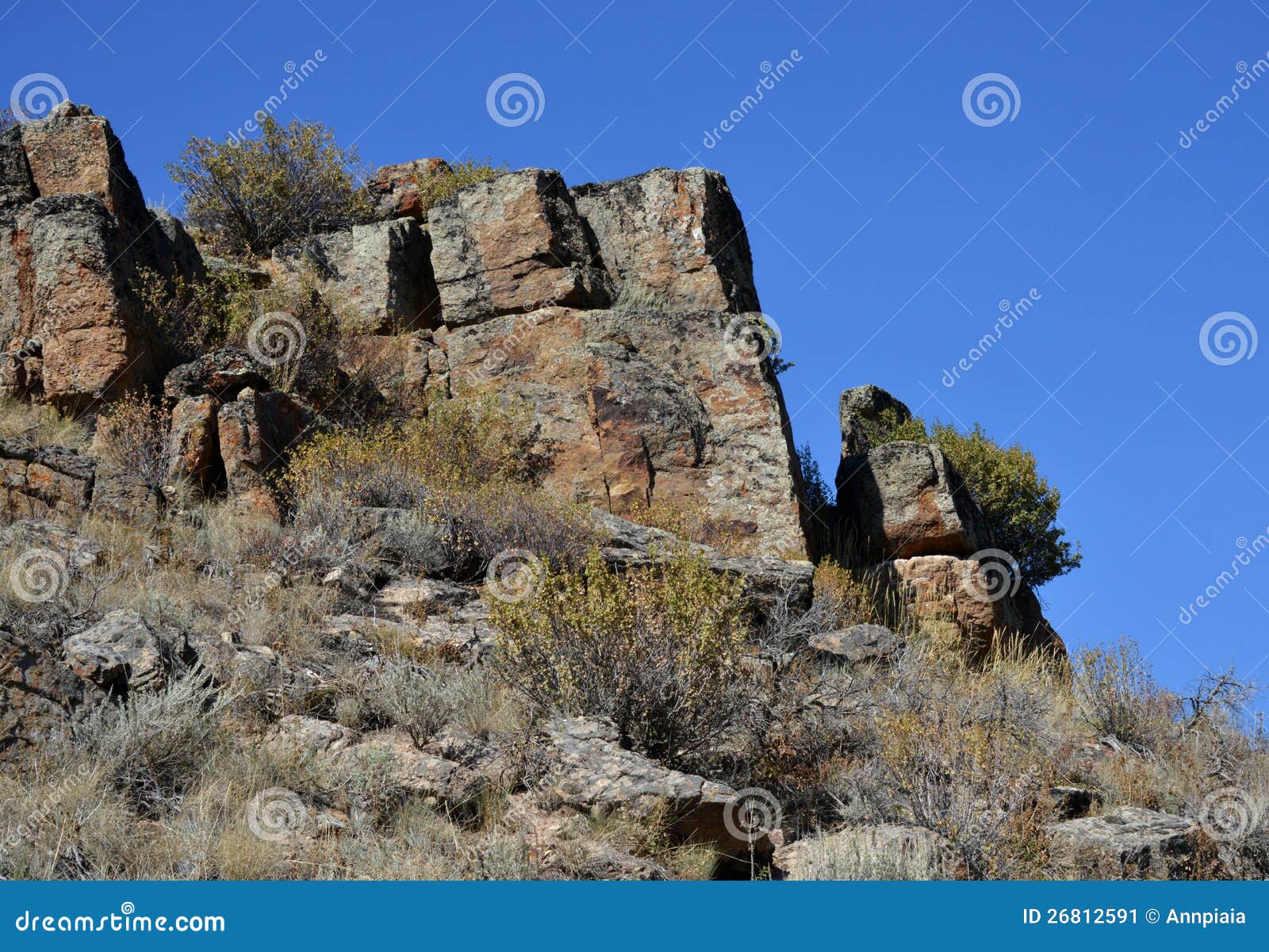 Rocks & Cliff stock image. Image of trees, nature - 26812591