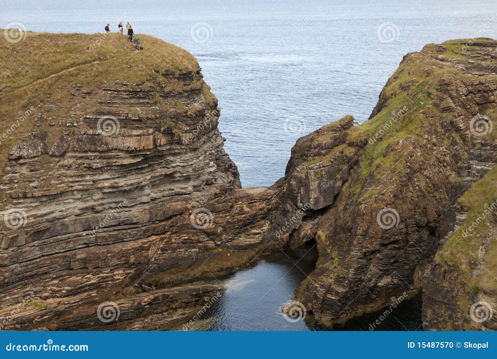 Rocks and Cliffs at Orkney Islands Stock Photo - Image of rock ...