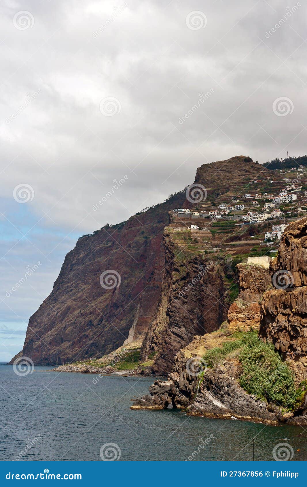 Rocks and Cliffs of Ribeira Brava, Madeira Stock Photo - Image of ...