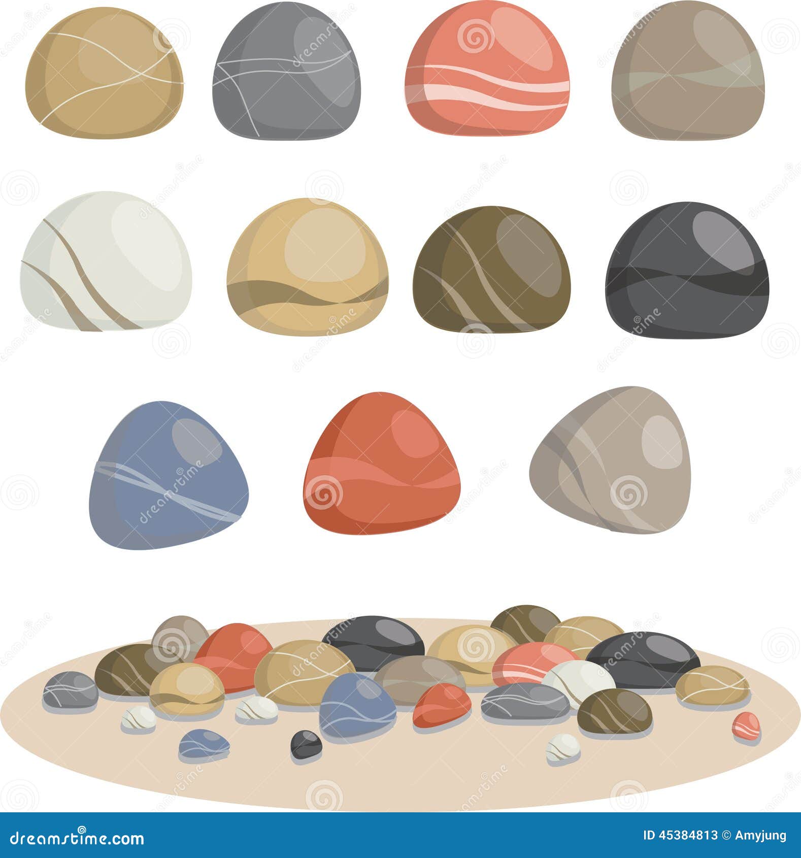 The Rocks Collection stock illustration. Illustration of metamorphic ...