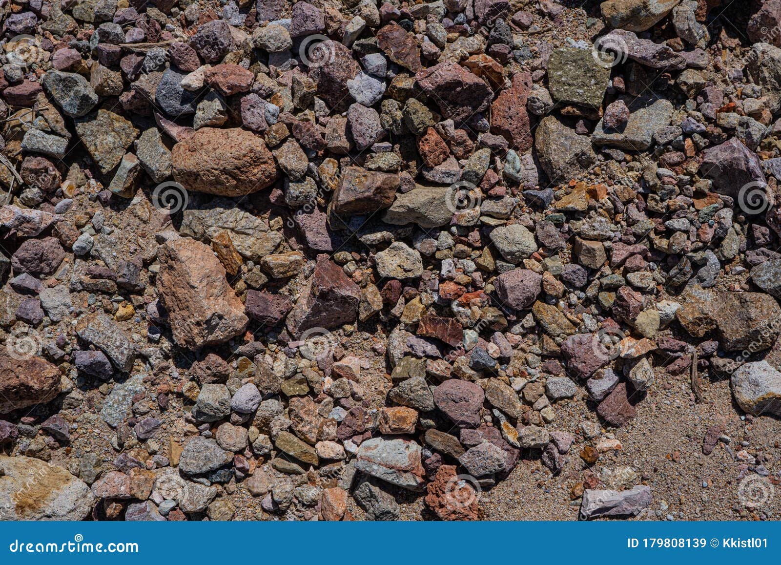 Rocks Cover Desert Ground in Wilderness Stock Image - Image of terrain ...