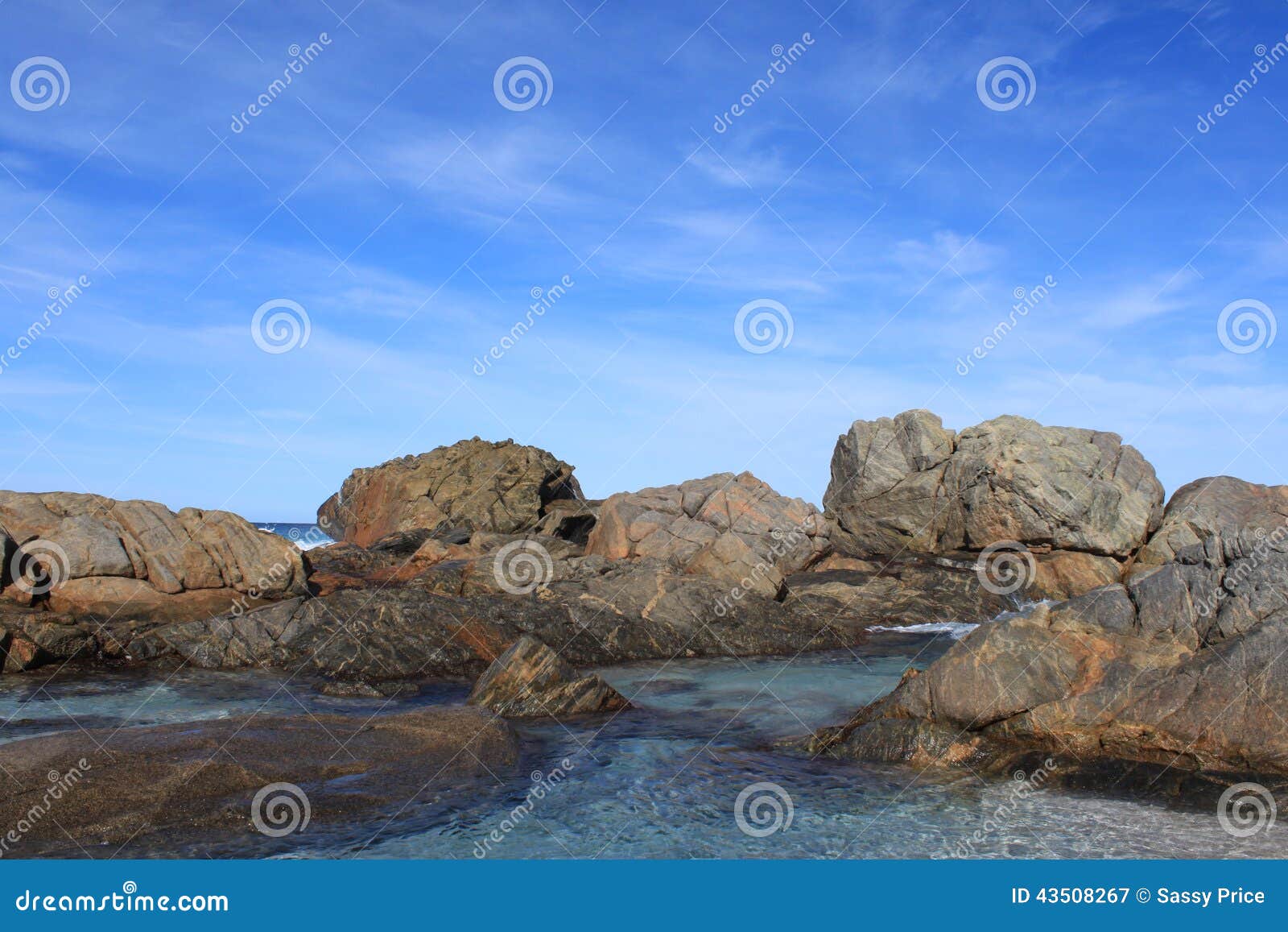 Rocks stock image. Image of albany, ancient, blue, beach - 43508267