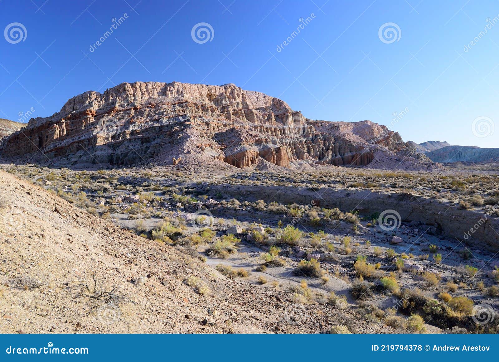 The rocks in the desert stock photo. Image of desert - 219794378