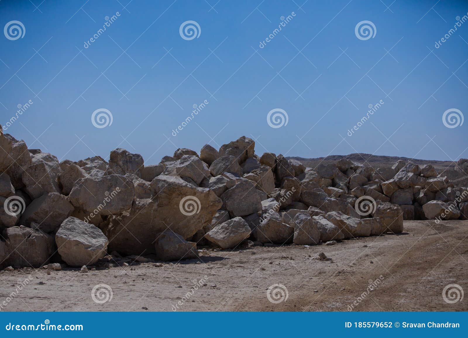 Rocks in the Desert for Mining Activity Stock Photo - Image of desert ...