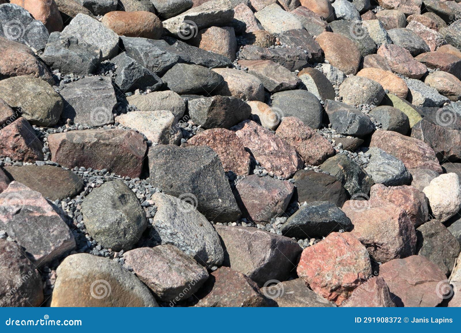 Rocks of Different Colours in the Sand. Stock Photo - Image of colours ...