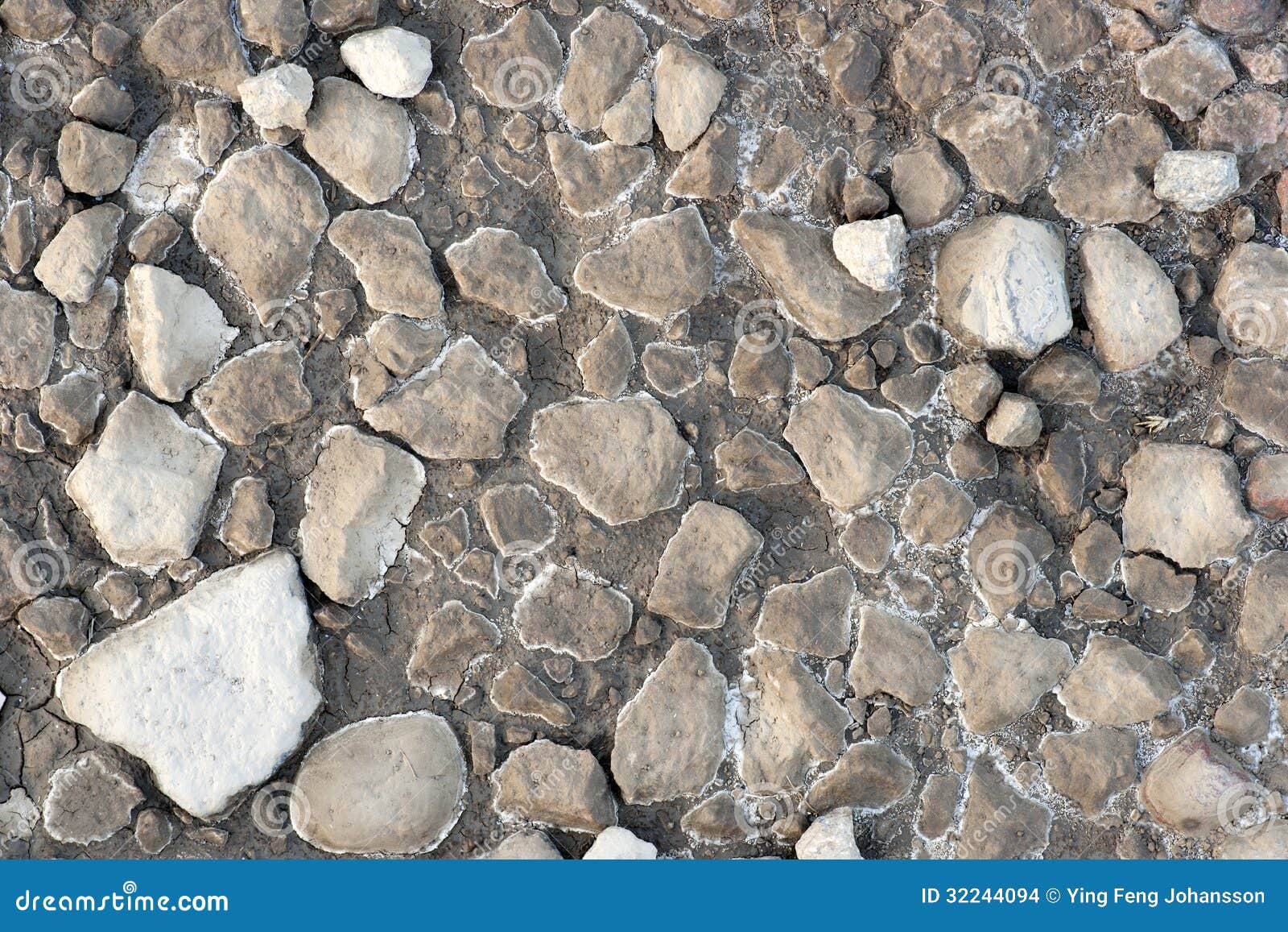 Rocks in dried clay stock photo. Image of soil, climate - 32244094