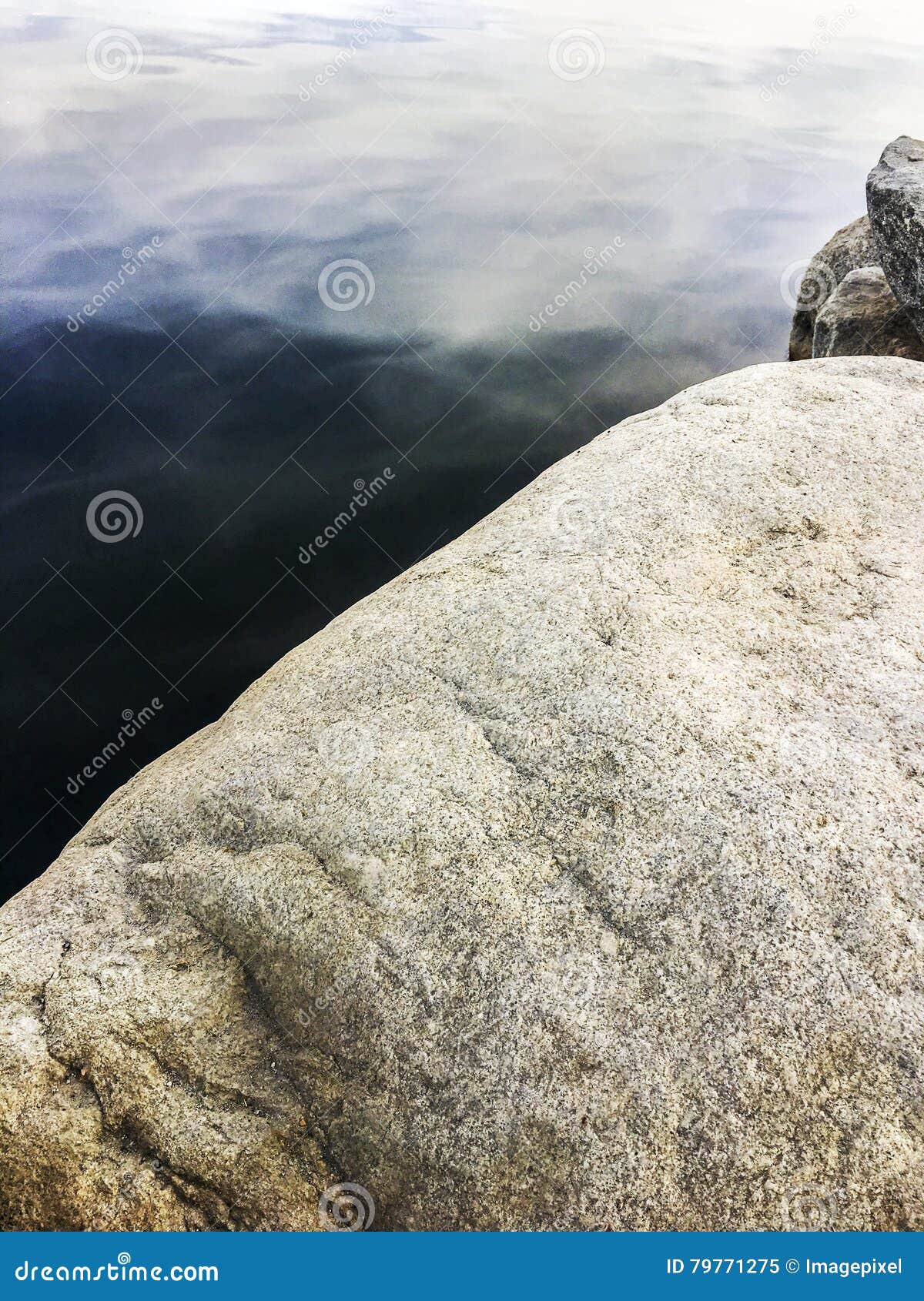 Rocks at the Edge of Water. Stock Image - Image of scene, scenery: 79771275