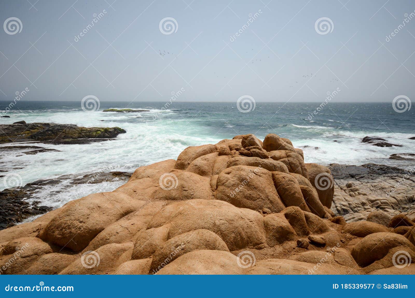 Rock Formation in the Beach, Oman Stock Image - Image of natural, east ...