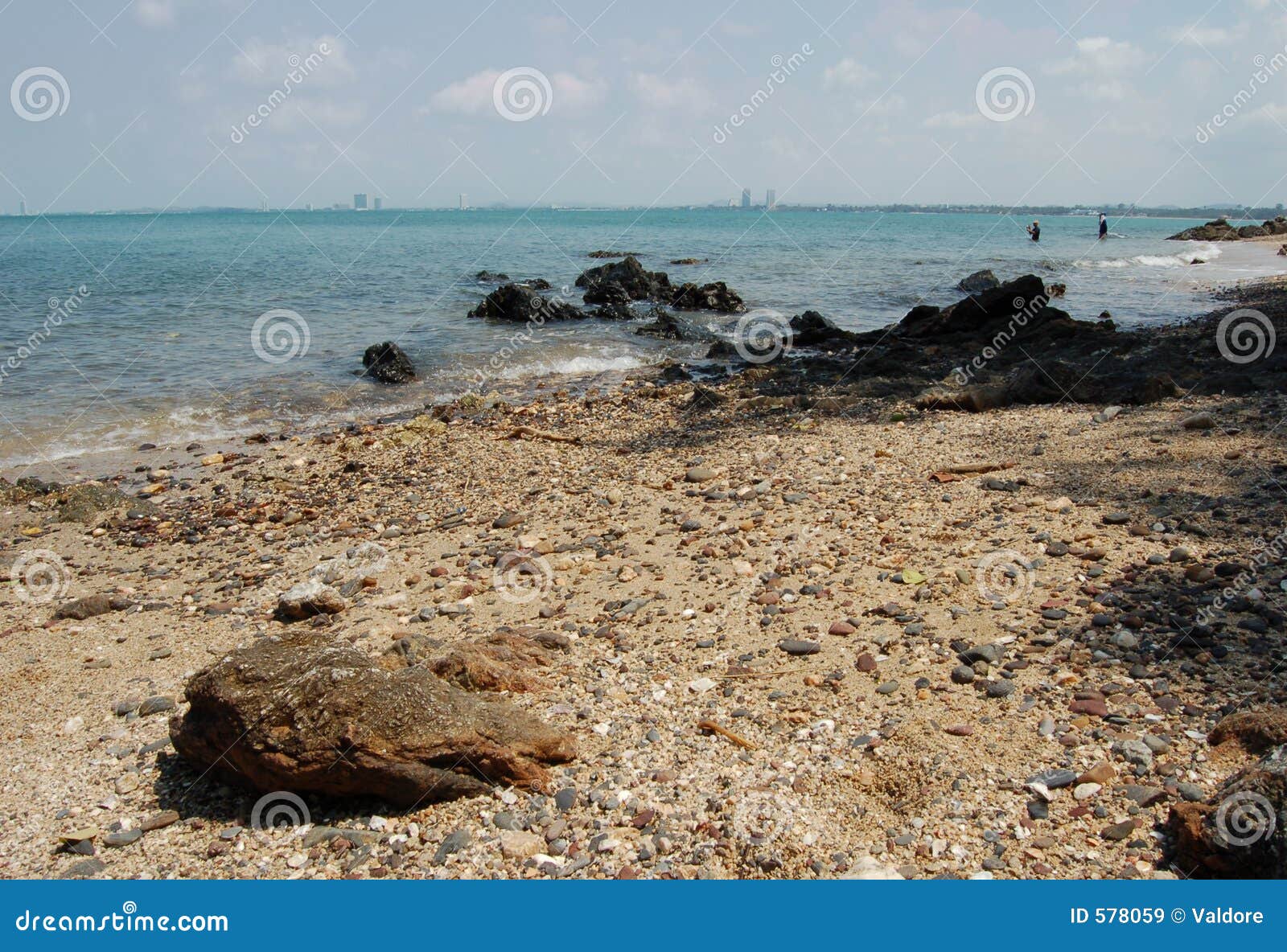 Rocks formed beach stock image. Image of peaceful, isolated - 578059