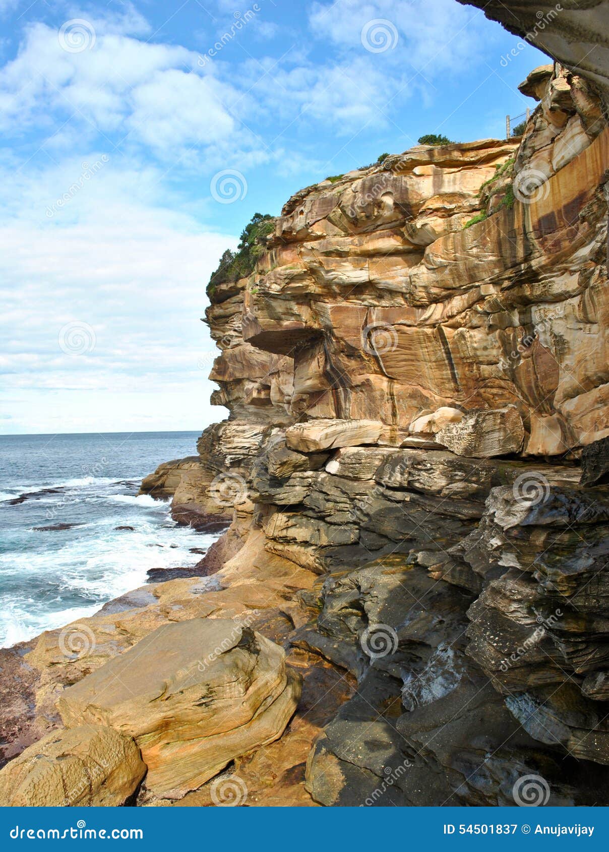 The Rocks Formed by Erosion Stock Image - Image of water, hitting: 54501837