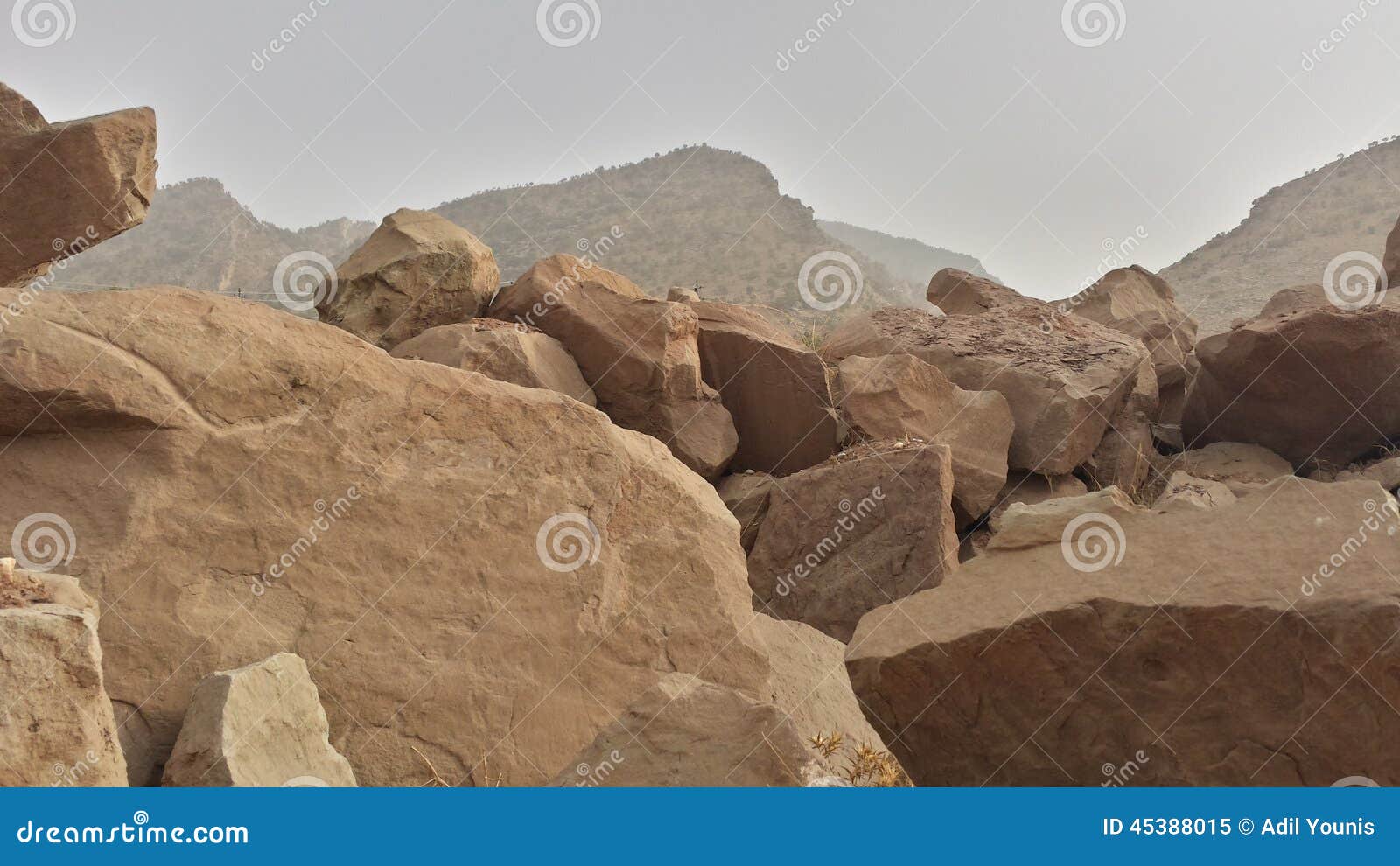 Rocks on the Ground and in the Mountans Stock Image - Image of eating ...