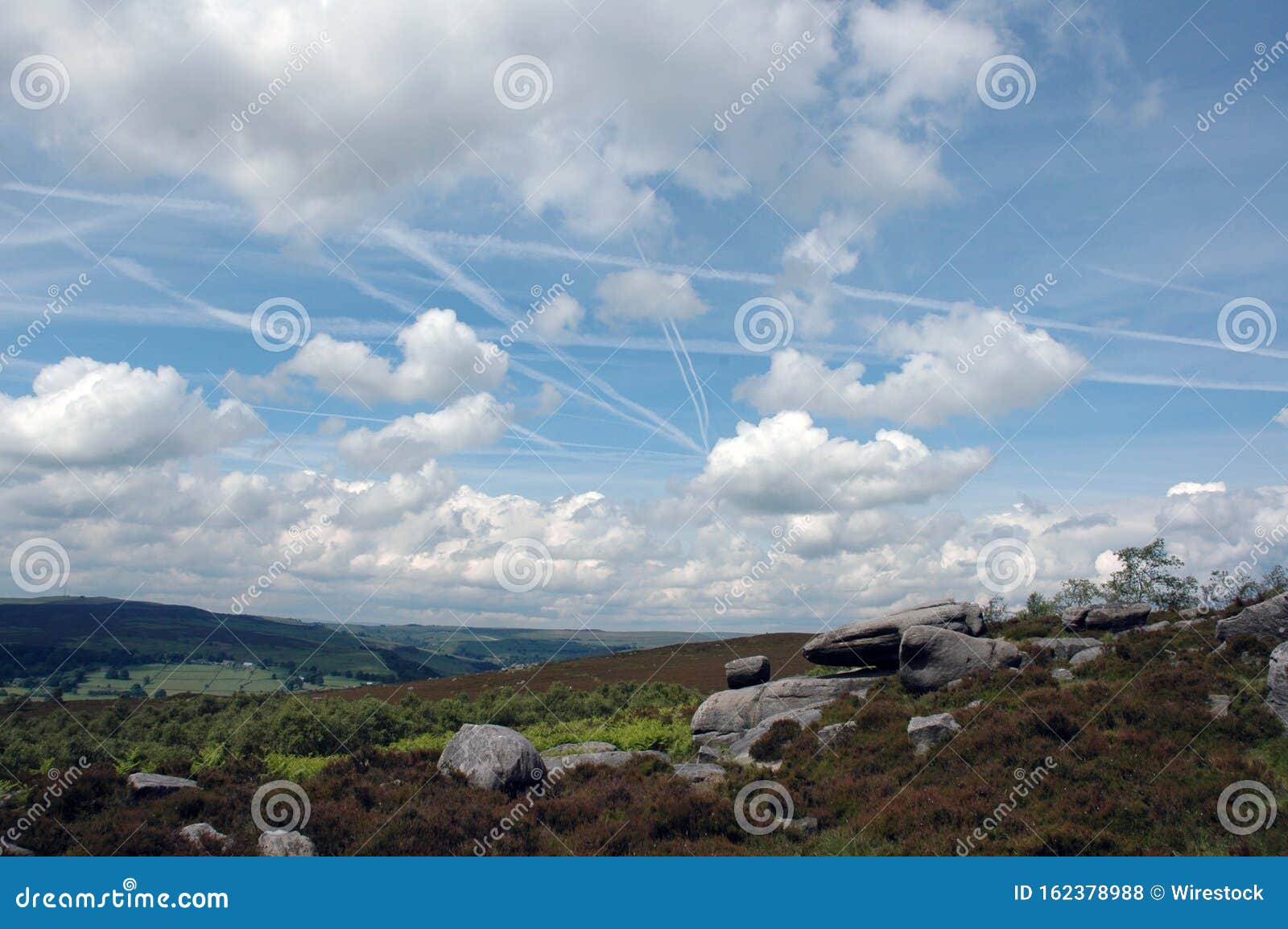 Rocks on a Hill Underneath the Beautiful Clear Blue Sky Stock Photo ...