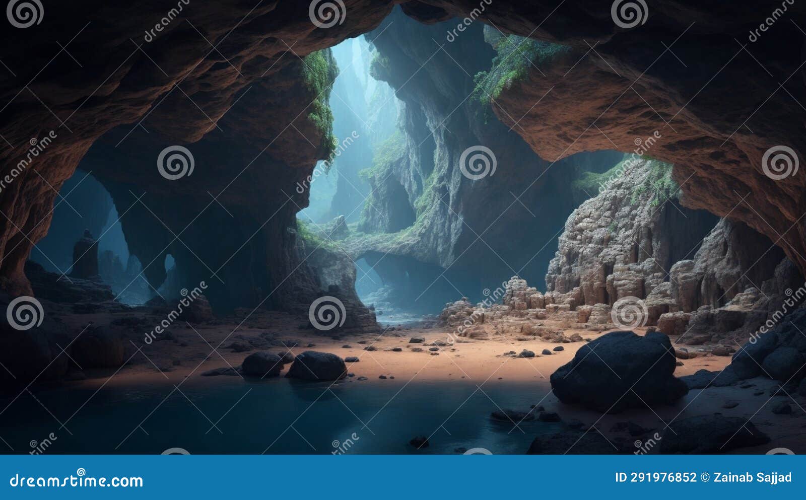 Rocks inside the Cave stock photo. Image of background - 291976852