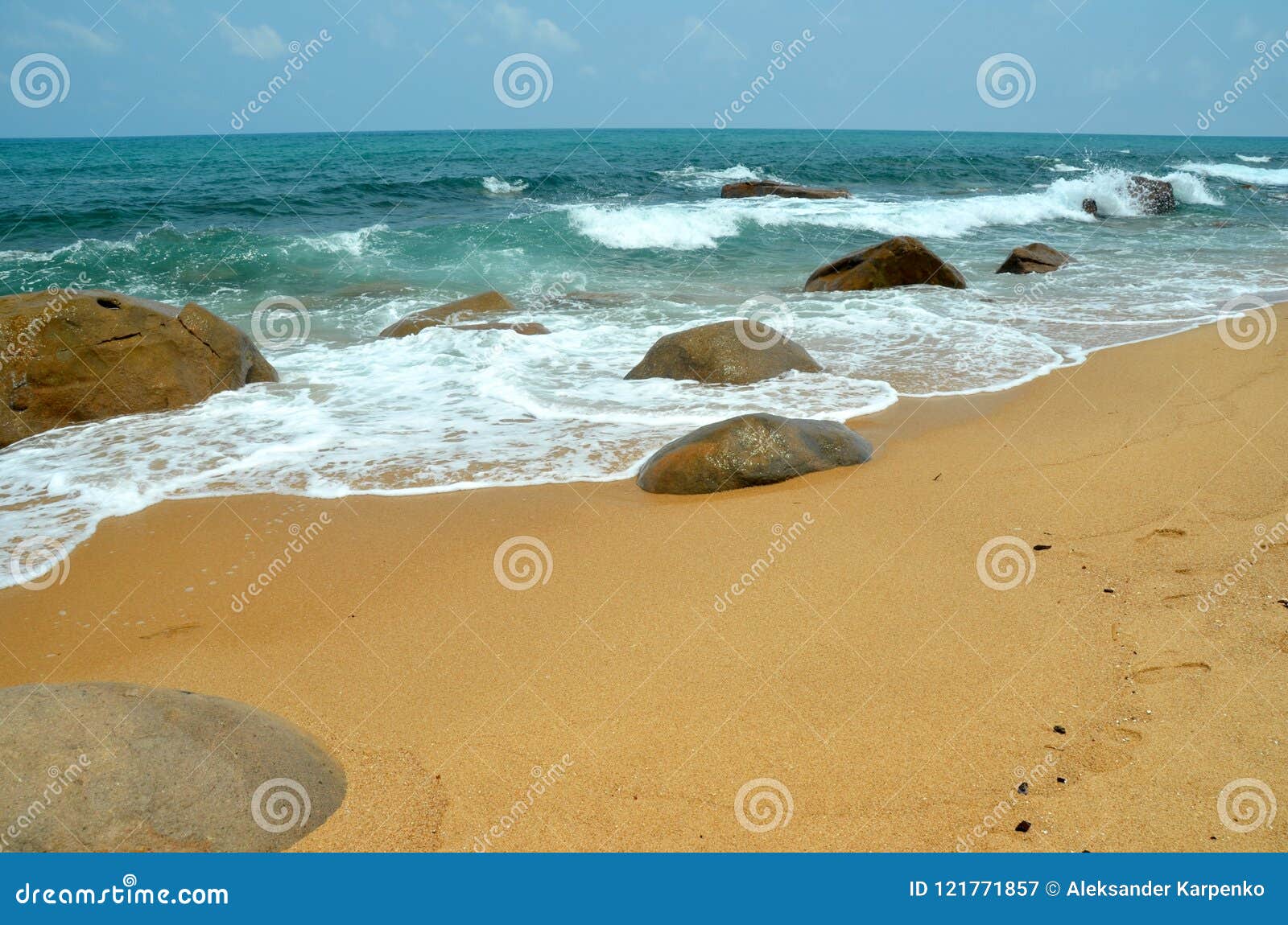 Rocks Inside the Sea in Hainan, China Stock Image - Image of formation ...