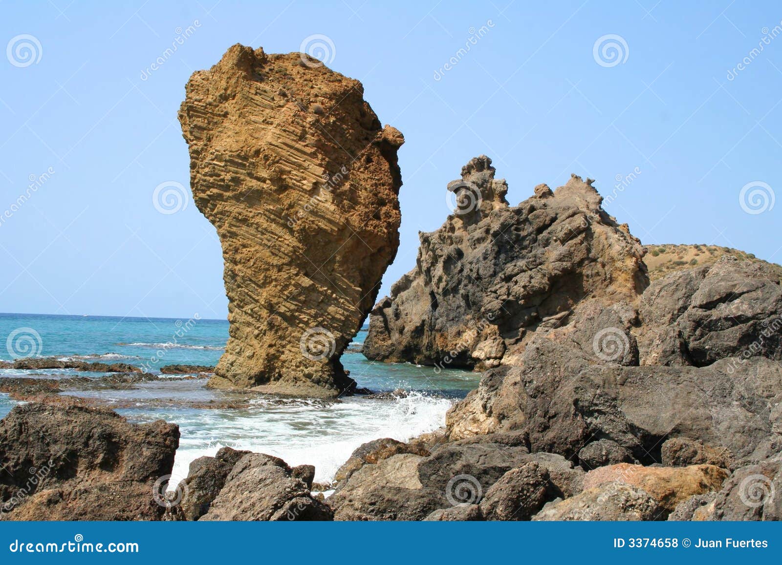 Rocks in the island stock photo. Image of resort, horizon - 3374658