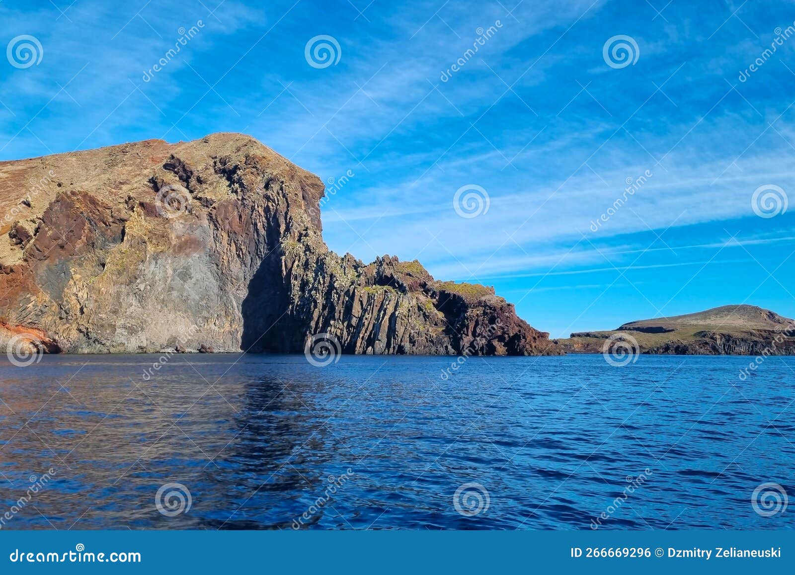 The Rocks of the Island in the Atlantic Ocean Against the Background of ...