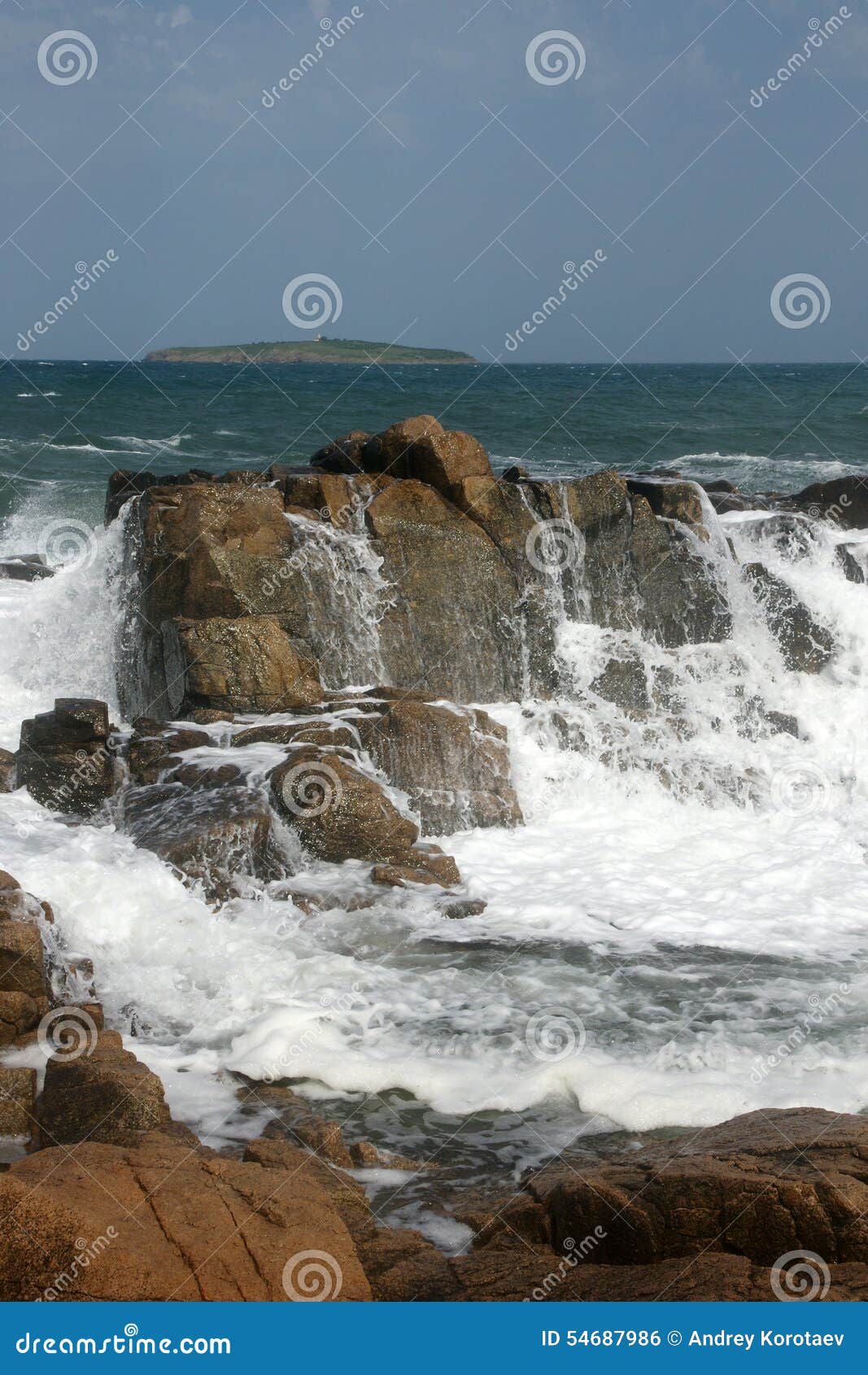 Rocks and island 15 stock photo. Image of landscapes - 54687986