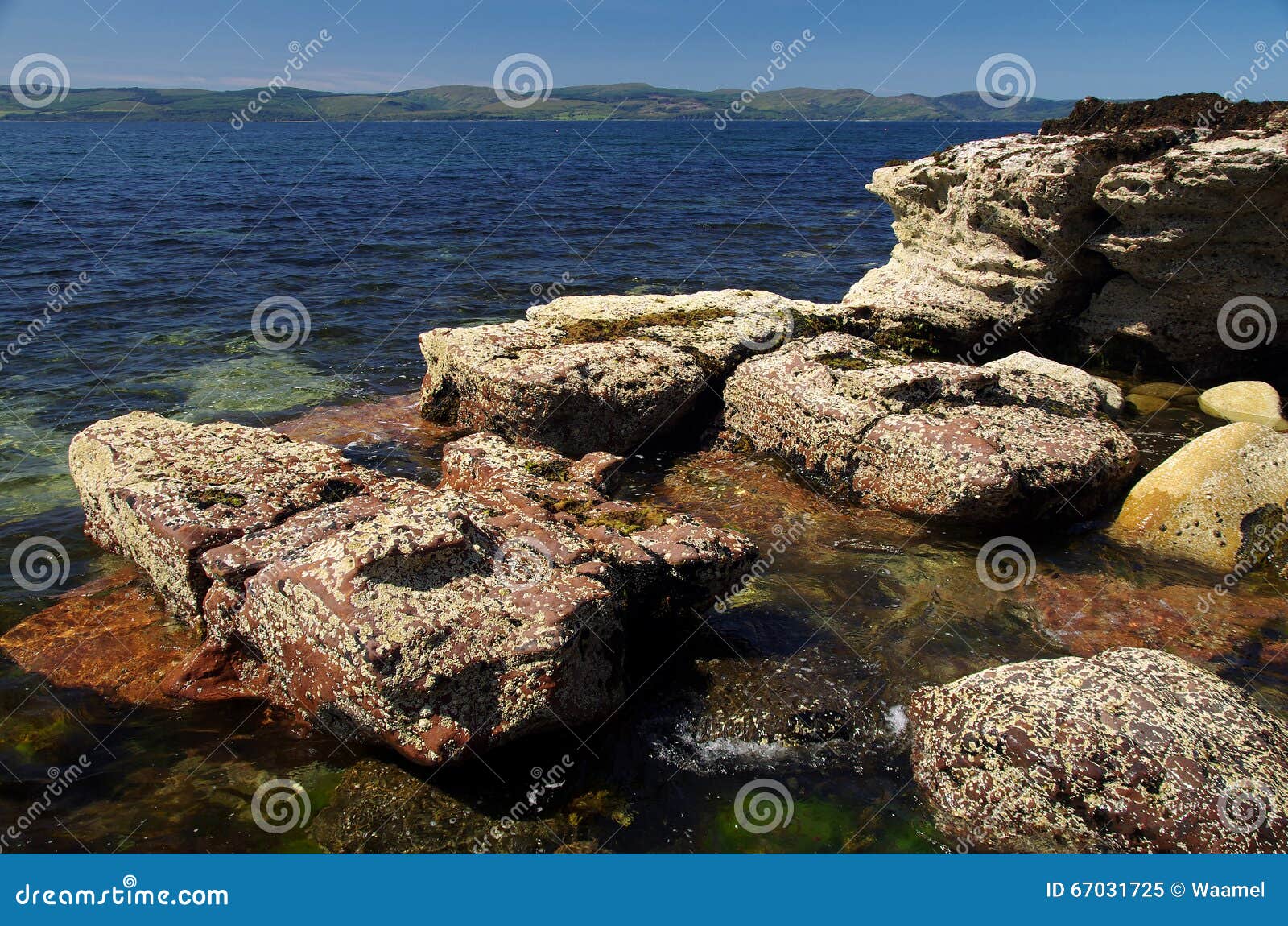 Rocks on the Isle of Arran (Scotland) Stock Image - Image of rambling ...