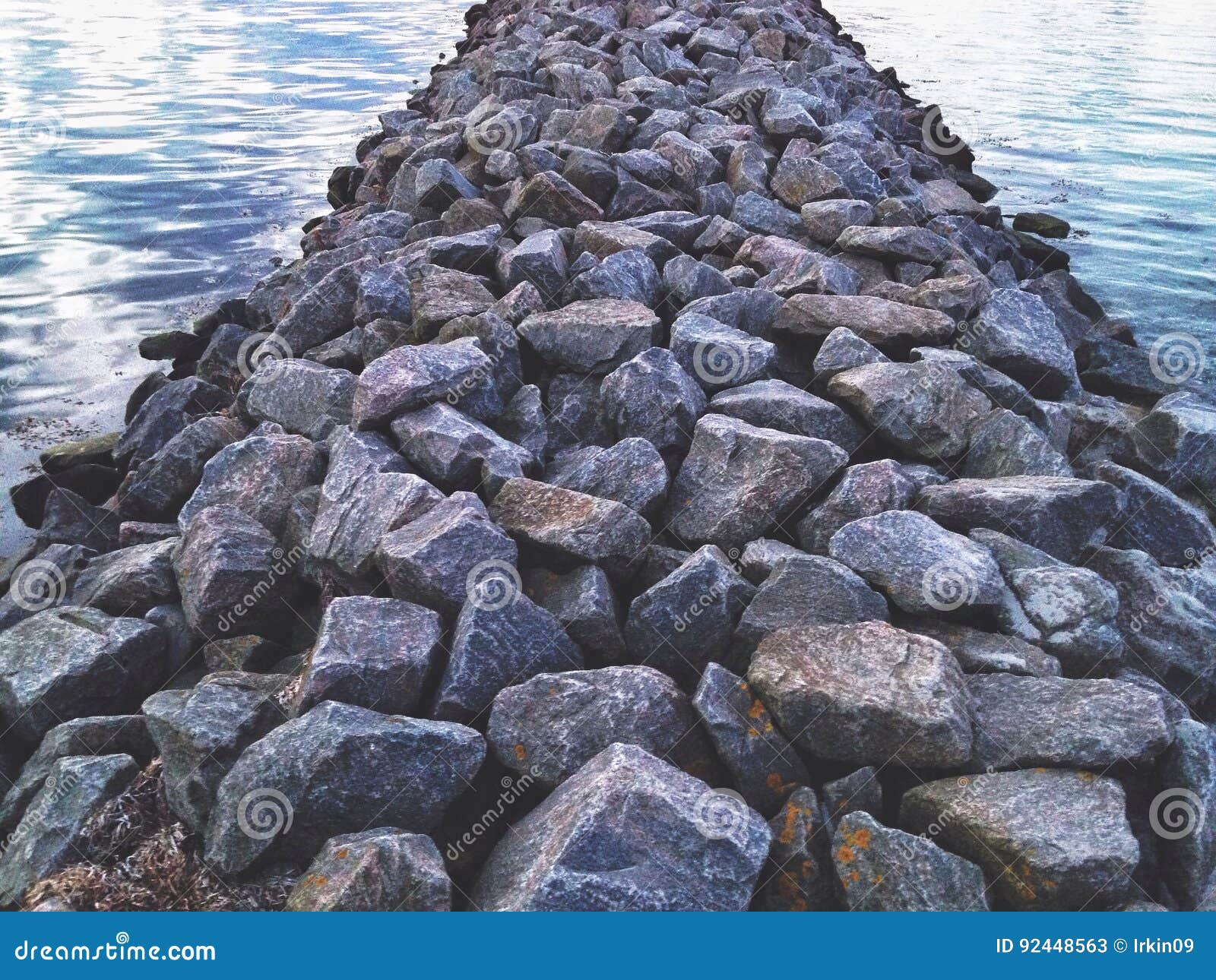 Rocks jetty stock image. Image of jetty, gray, detail - 92448563
