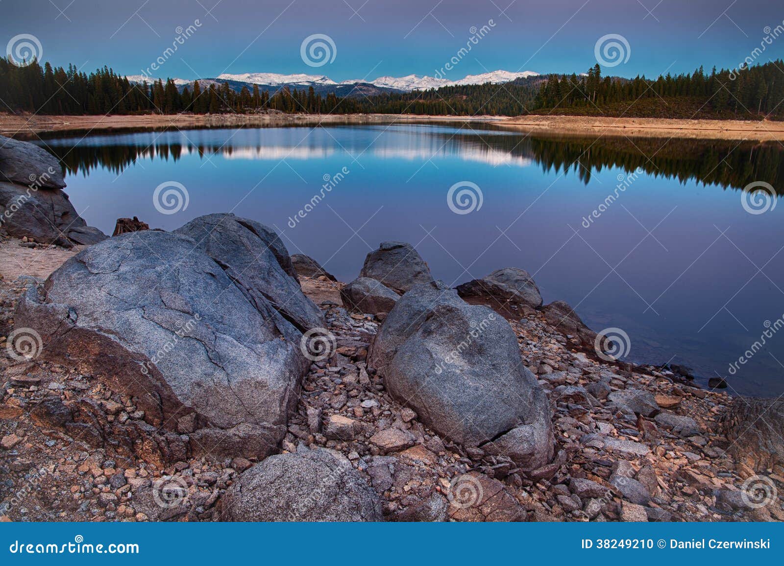 Rocks and Lake stock photo. Image of water, sunrises - 38249210
