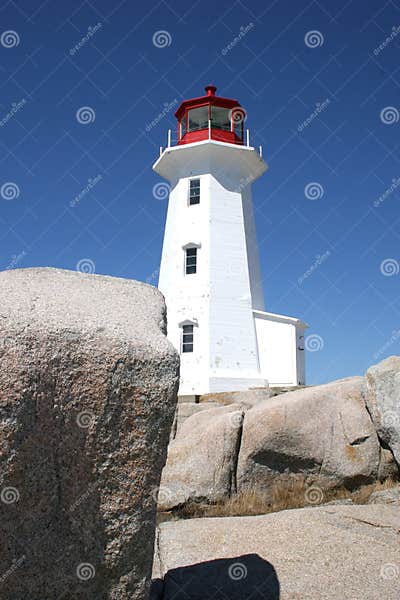 Rocks & Lighthouse stock photo. Image of scotia, peggys - 743120