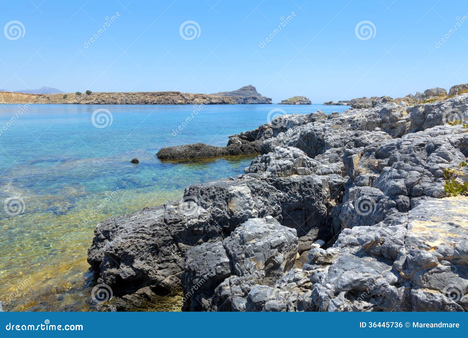 Rocks in Lindos stock photo. Image of athena, stone, rhodes - 36445736