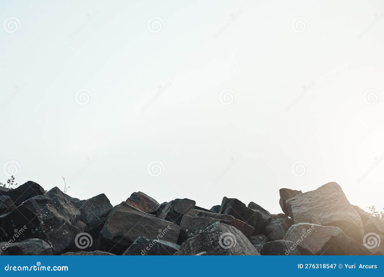 The Rocks are Looking Sharp Today. a Group of Sharp Rocks Next To Each ...