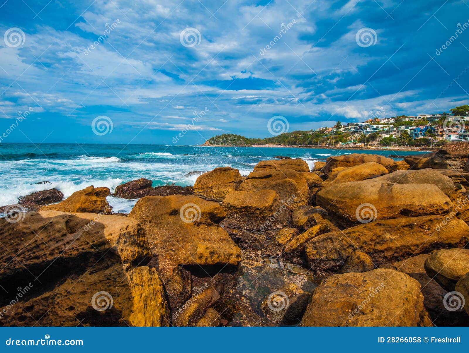 The rocks at Manly beach stock photo. Image of rocks - 28266058