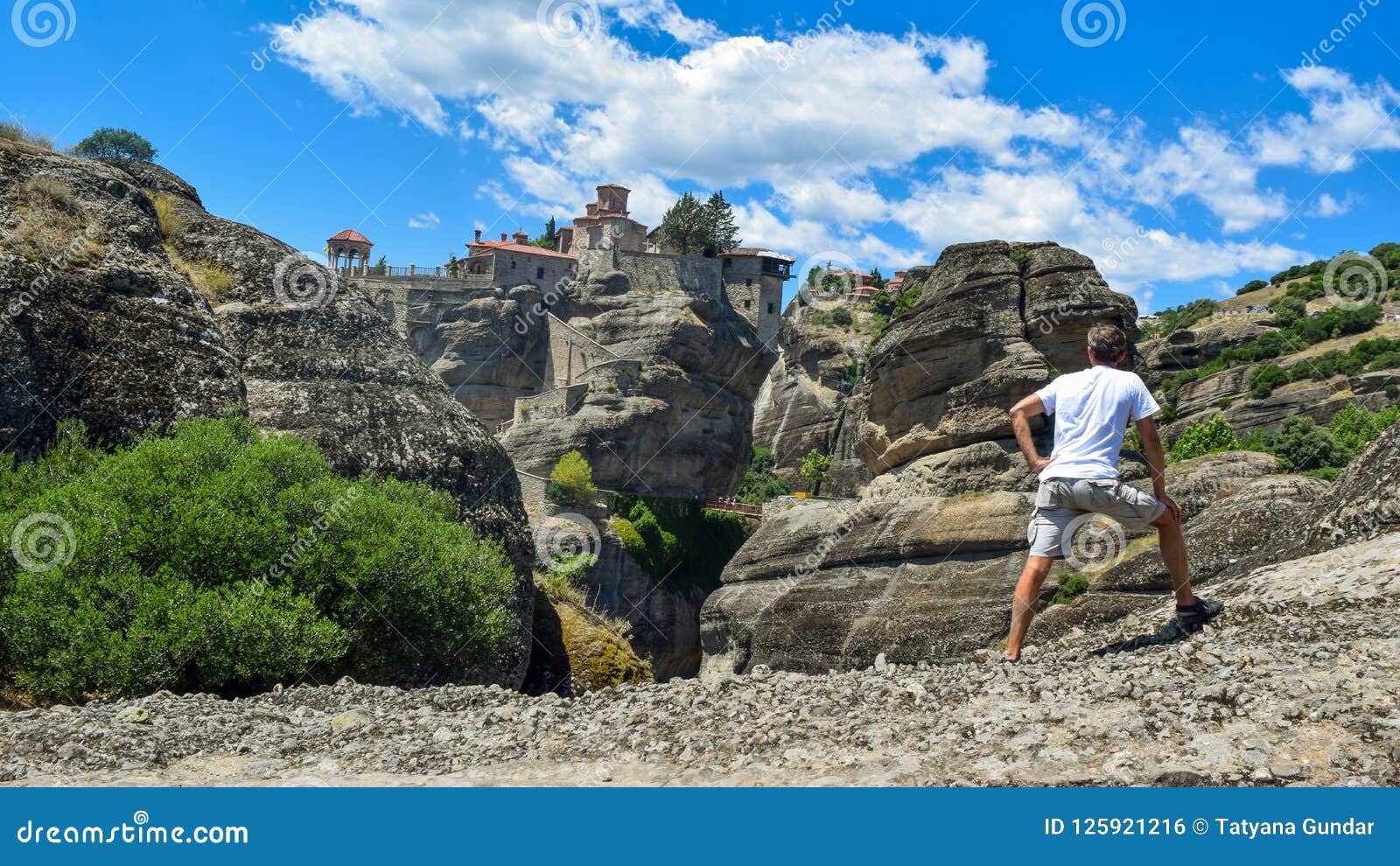 Rocks of Meteora in Greece. Stock Photo - Image of cliff, peak: 125921216