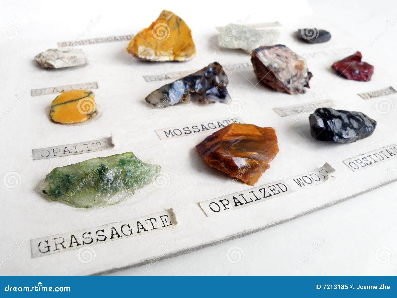 Rocks Minerals Collection Hobby Stock Image - Image of copyspace, earth ...