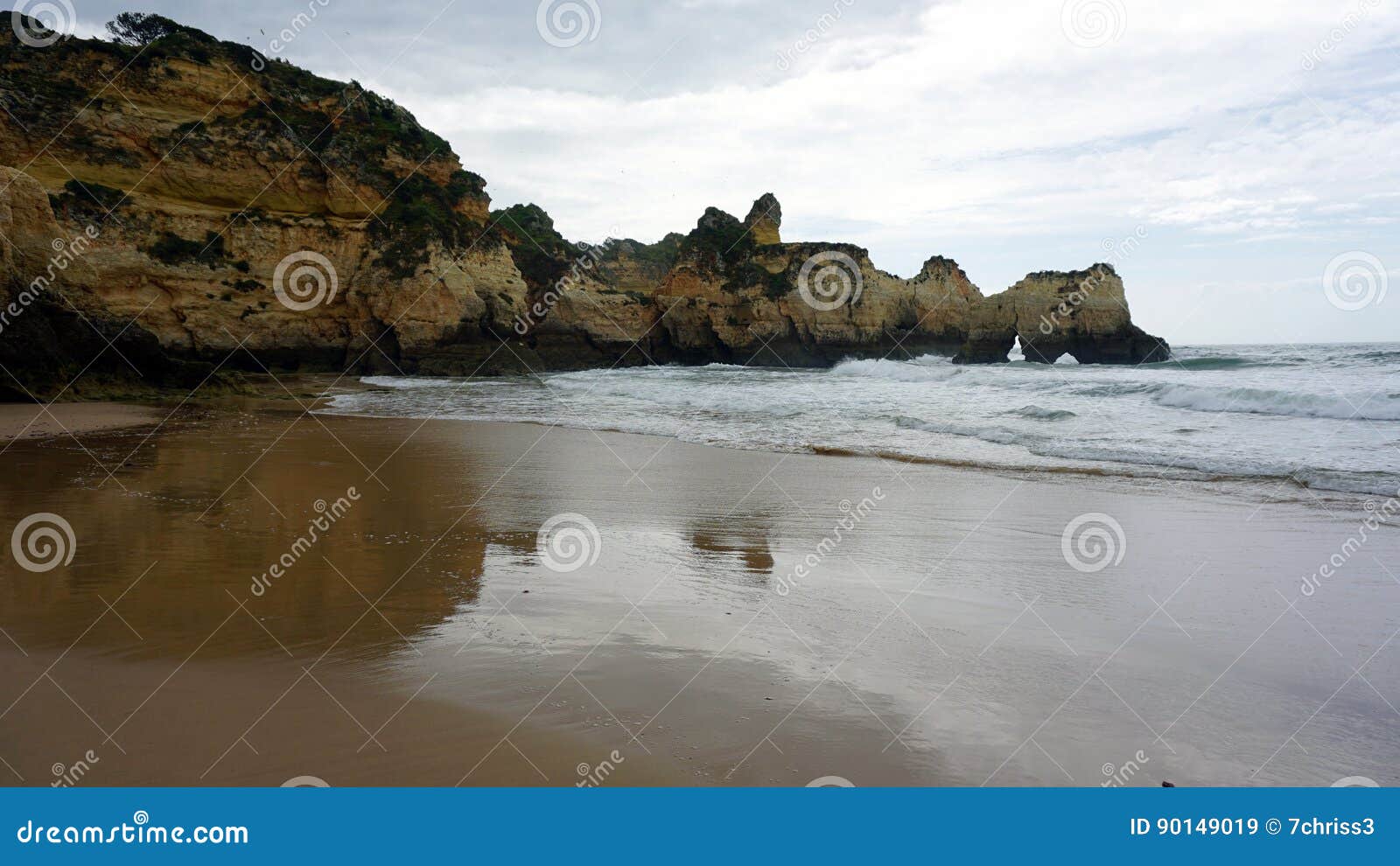 Rocks in a mirror stock image. Image of coastline, beach - 90149019