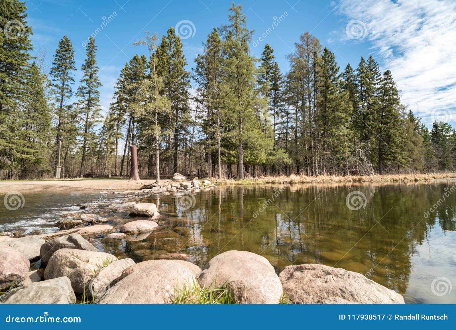 Rocks at the Mississippi River Headwaters Stock Image - Image of ...