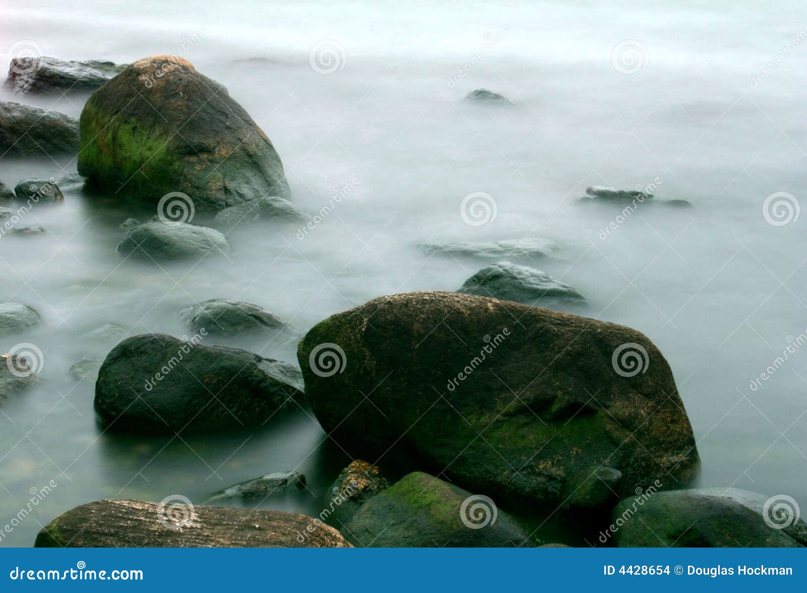 Rocks in Mist stock photo. Image of stones, coast, still - 4428654