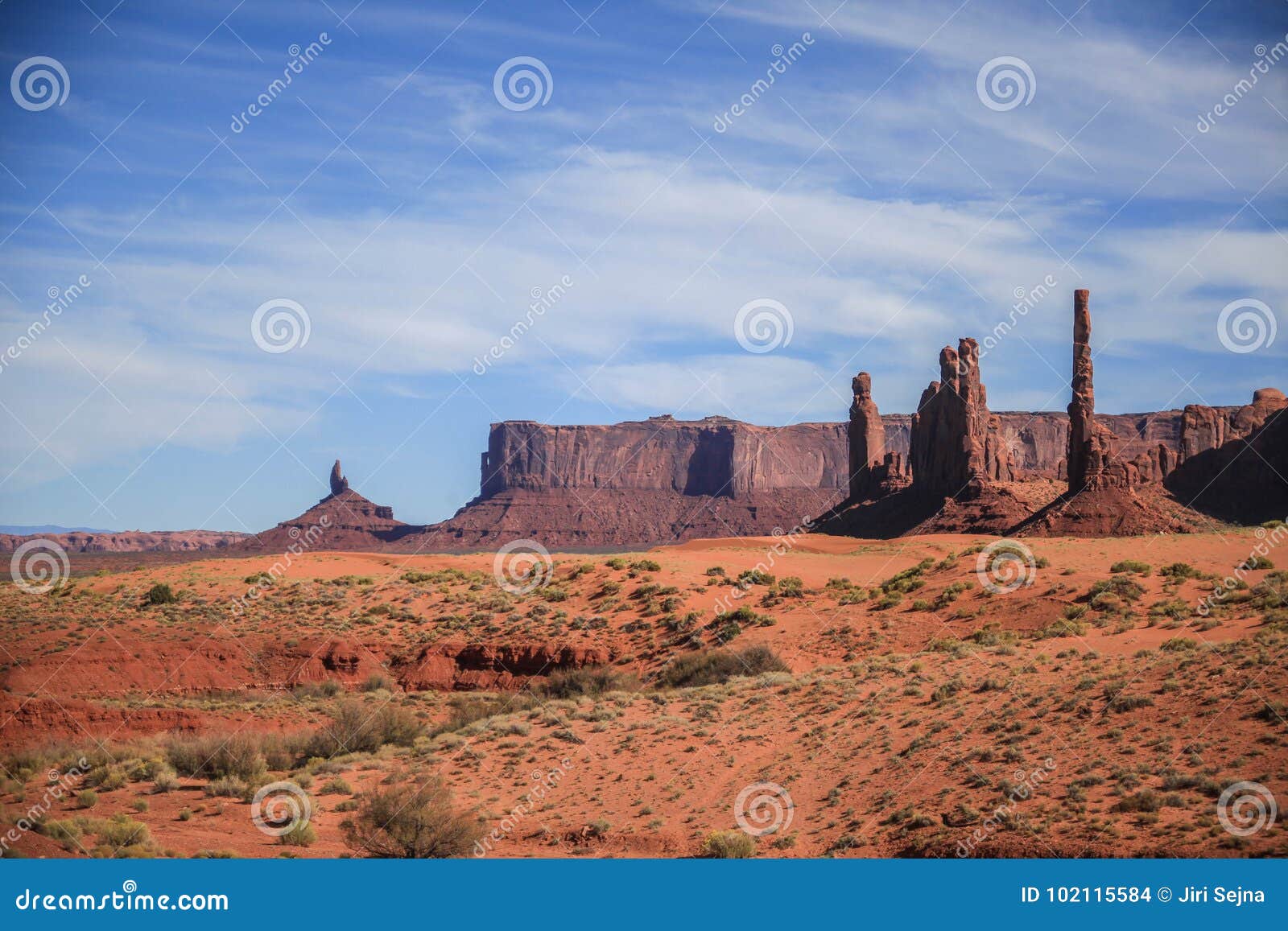 Rocks in Monument Valley stock photo. Image of nature - 102115584